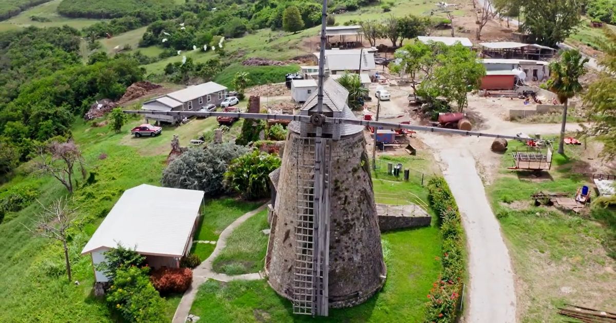 Morgan Lewis Windmill - Barbados By Drone