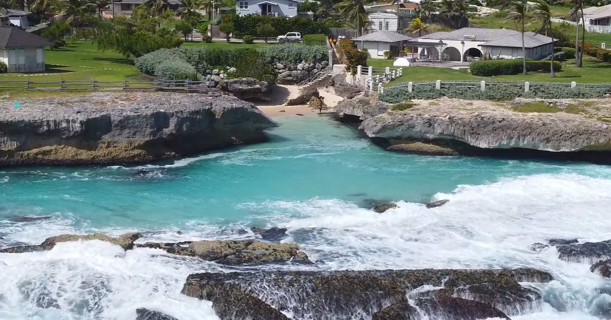 Shark Hole Bay - Barbados By Drone