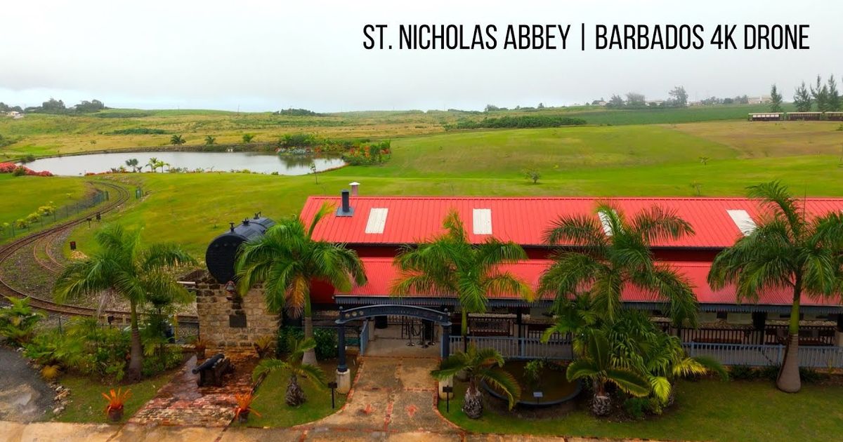 St. Nicholas Abbey Train - Barbados By Drone